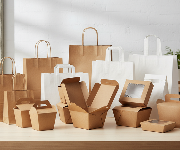 Wholesale Bags Boxes Paper Plastic Handle - EXP Supplies